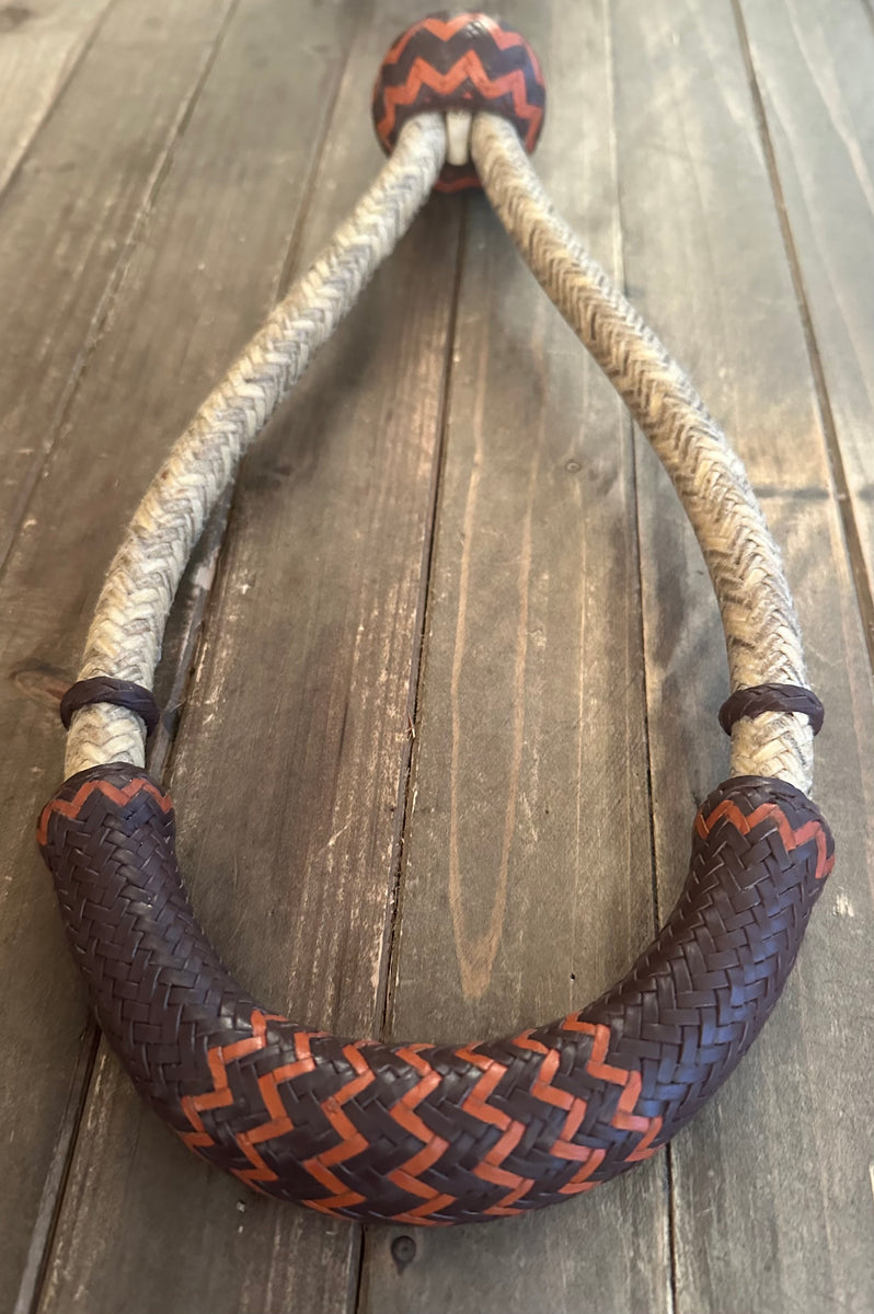 Bosal 5/8" 16 Plait Beveled Rawhide Dark Brown Kangaroo Saddle Tan CH1 ...