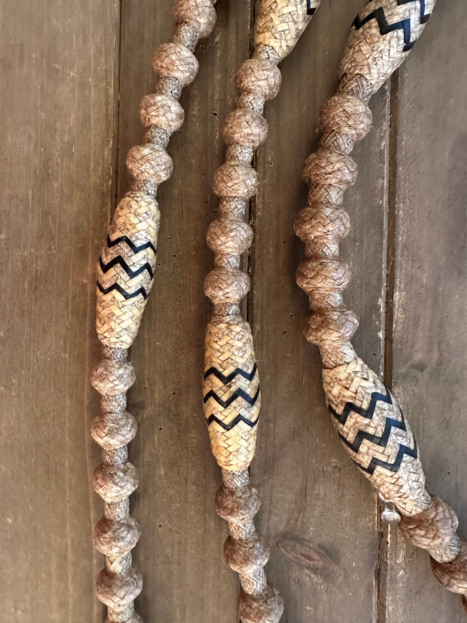 Romal Reins 18 Plait GM Pattern Natural with Black Accents #MC18 SALE ...