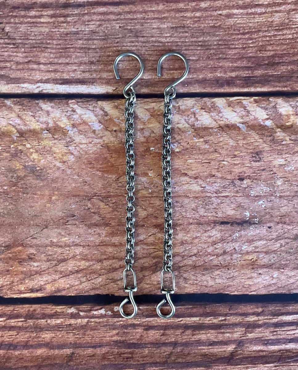 Double Ring Rein Chains – Traditional Rawhide Braiders