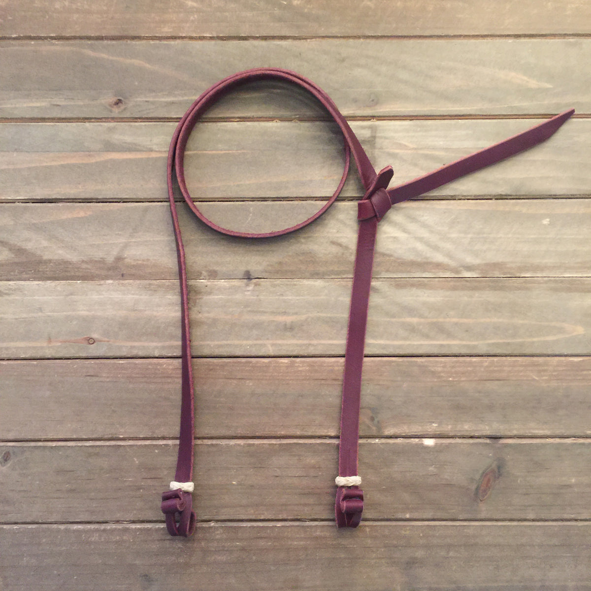 Bosal Hanger Latigo Leather Bleed Knot Connector w/ Rawhide Keeper – Traditional Rawhide Braiders